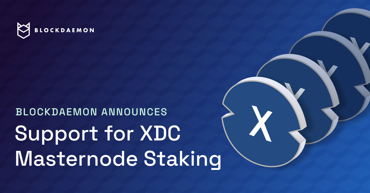 Blockdaemon Announces Masternode Staking Support for XDC Holders